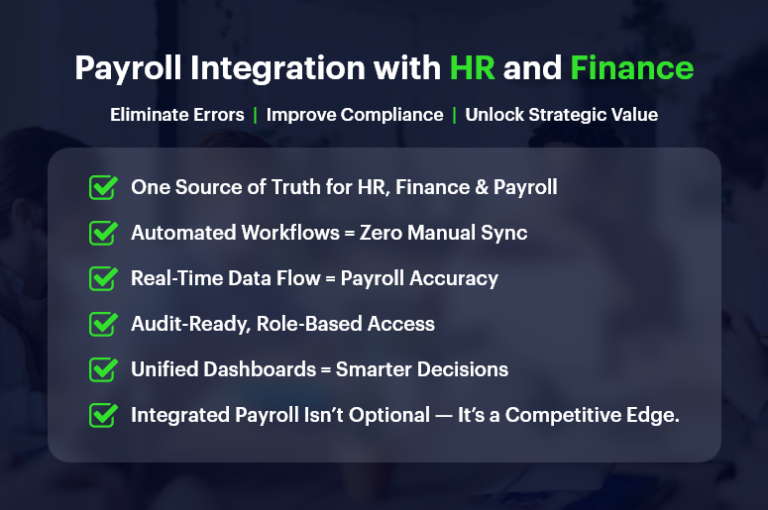 Payroll Integration with HR and Finance Boosts Efficiency